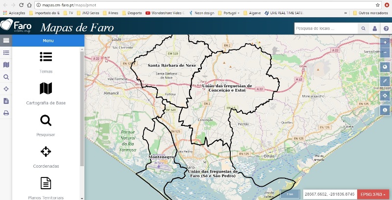 Município de Faro lança nova plataforma de mapas interativos e de ...